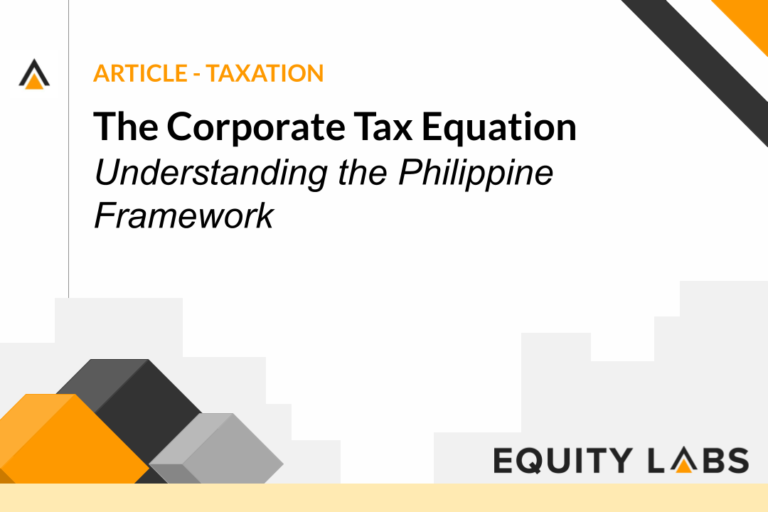 The Corporate Taxation: The Corporate Tax Equation – Equitylabs